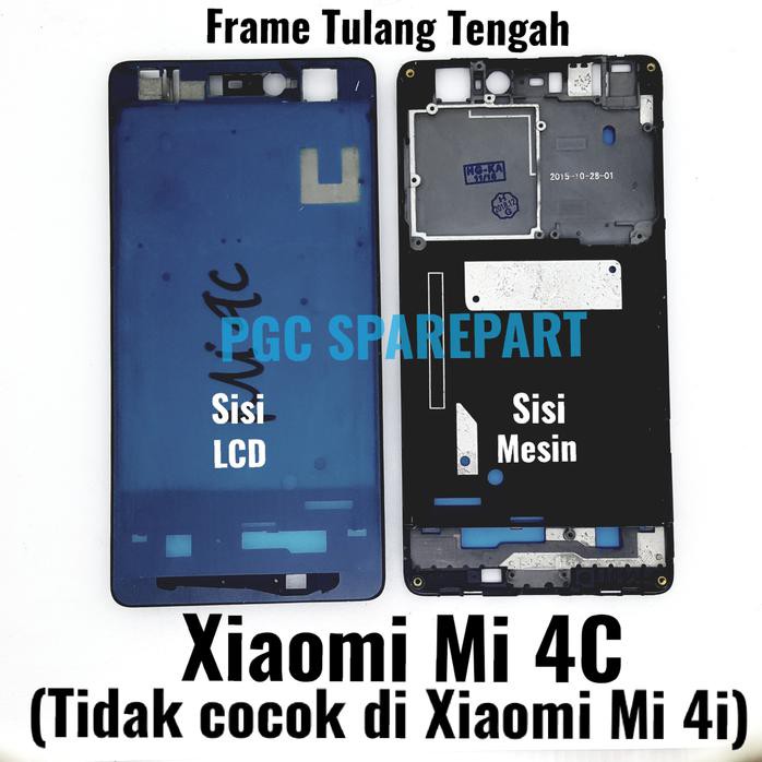 Jual Ori Frame Bezzel Tulang Tengah Xiaomi Mi 4C - Mi4C Dudukan Lcd ...