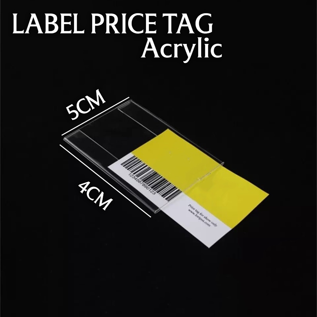 Jual Label Display Harga Acrylic / Akrilik Product Price Tag / Tag Card ...