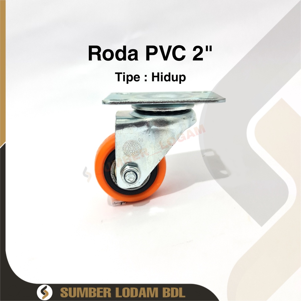 Jual Roda Caster 2" / Roda PVC 2" Tipe Hidup ROHA | Shopee Indonesia