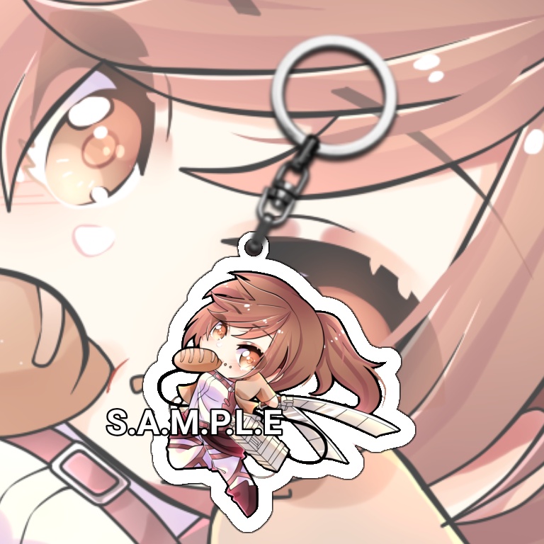 Jual Keychain Anime Attack On Titan Sasha | Gantungan Kunci Anime ...