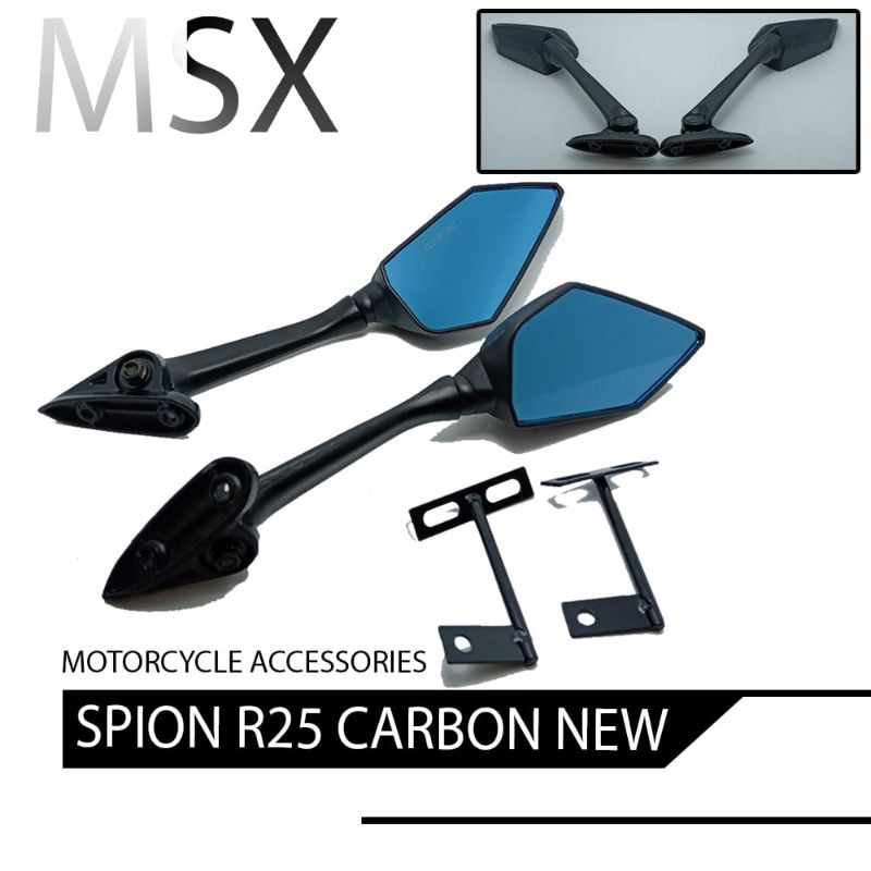 Jual Spion R 25 Tangkai Panjang New Carbon R15 Ninja CBR 150 250 RR ...