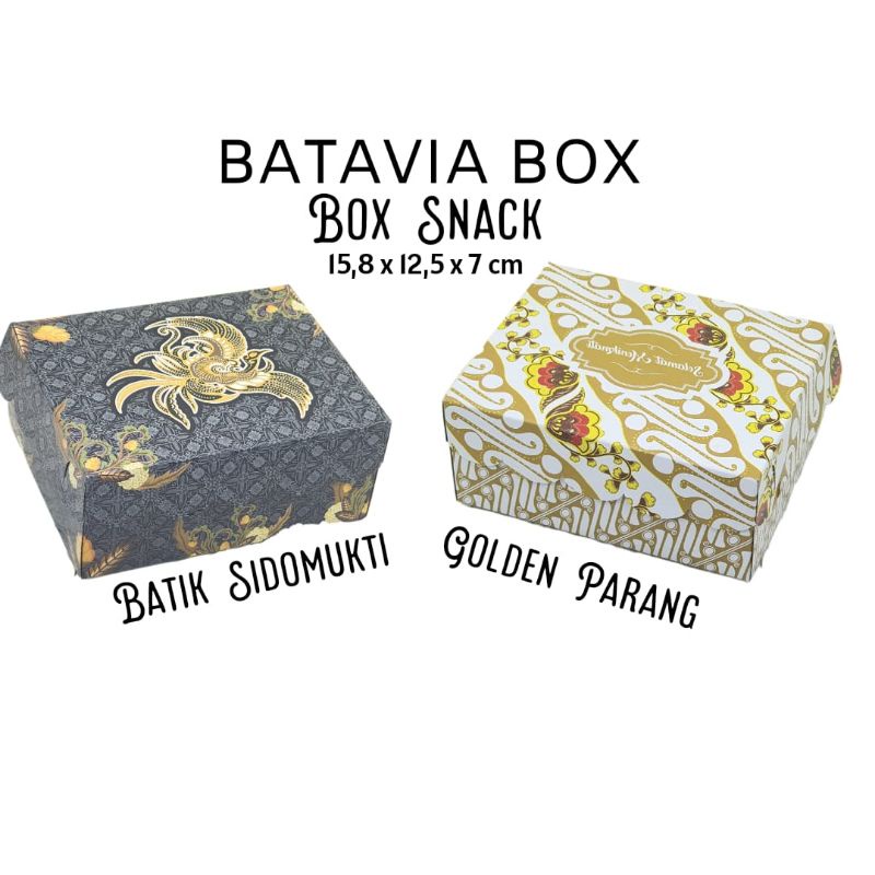 Jual box snack ukuran 15,8 X 12,5 motif batik (pilih motif) | Shopee ...