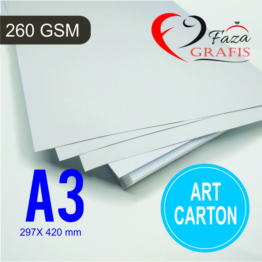 Jual kertas AC 260 Gsm A3 | Shopee Indonesia
