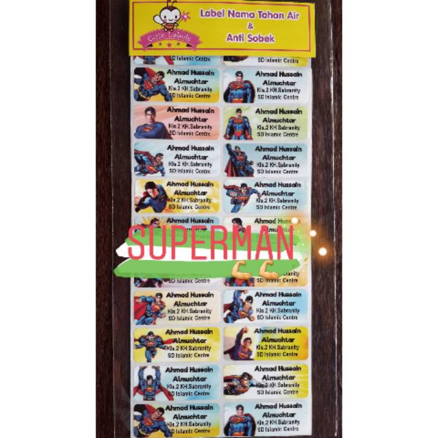 Jual Sticker/label nama Superman | Shopee Indonesia