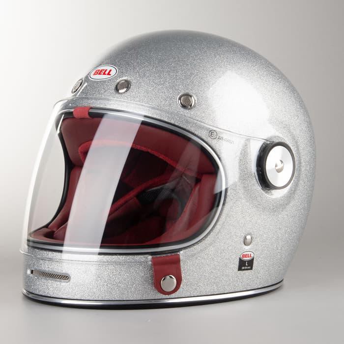 Jual HELM BELL BULLITT GLOSS SILVER FLAKE BELL BULLIT BULIT | Shopee ...