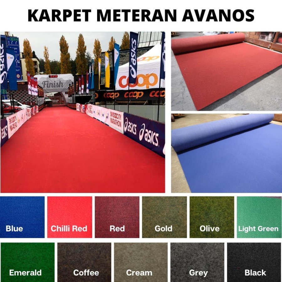Jual Karpet Non Woven Bludru Alas Lantai Kasur Duduk Pameran Panggung ...