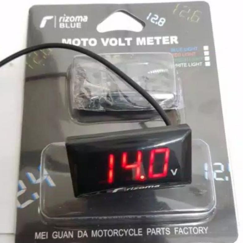 Jual Volt Meter Rizoma Voltmeter Rizoma Volt Meter Motor Voltmeter Aki Digital Alat Pengukur Aki ...