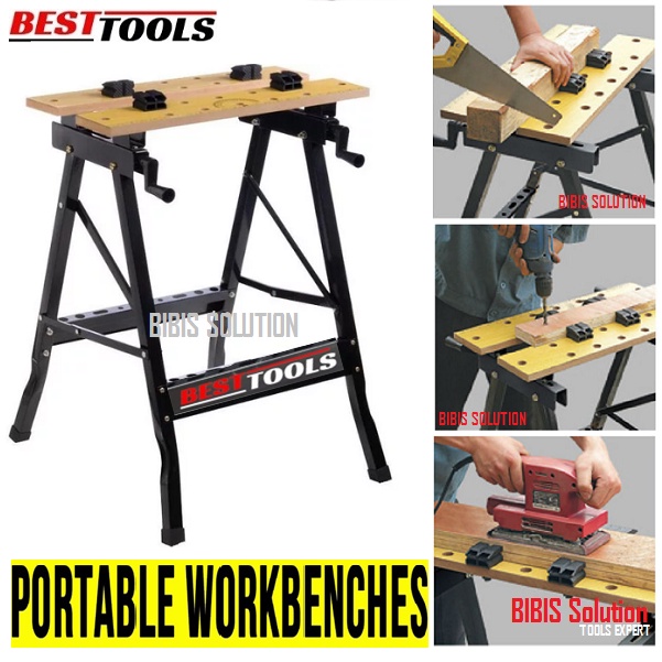 Jual BESTTOOLS Work Bench Meja Kerja Tukang Kayu Portable Folding ...
