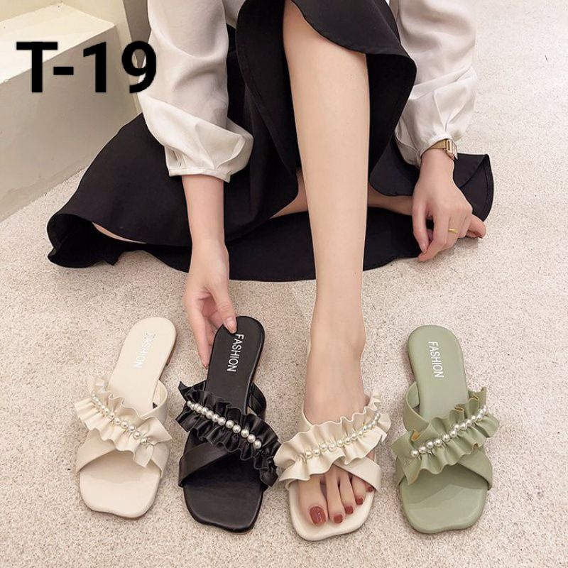Jual SANDAL TEPLEK WANITA MOTIF T19 | Shopee Indonesia