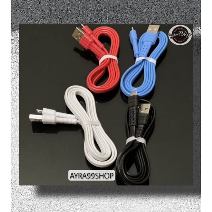Jual Kabel Data 2A Real USB Micro Android 1 Meter Fast Charger | Shopee ...