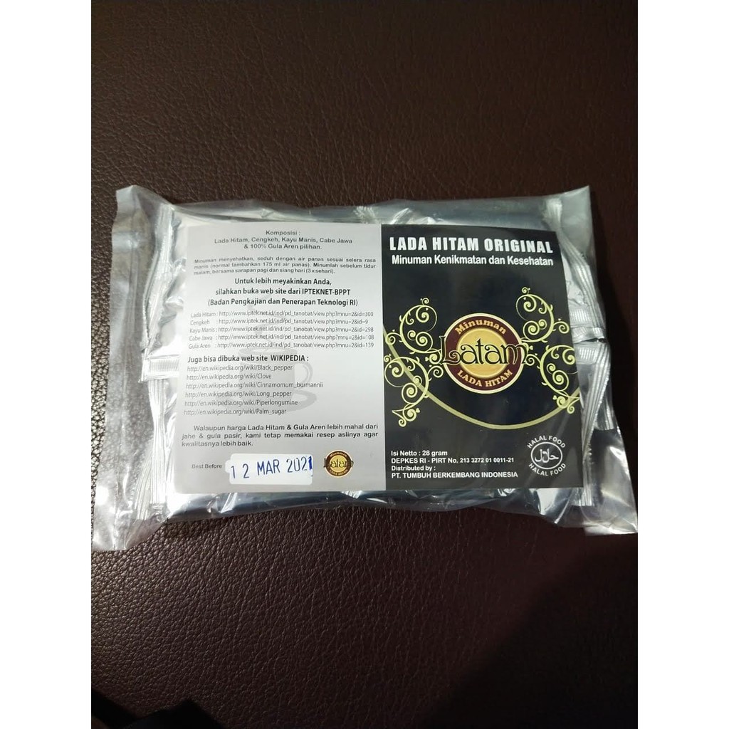 Jual MINUMAN LADA HITAM LATAM ORIGINAL JAKARTA 1 pack | Shopee Indonesia