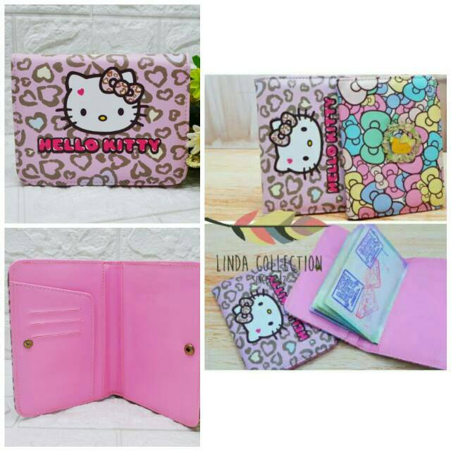 Jual Dompet hello kitty, dompet paspor karakter, dompet paspor, korean ...