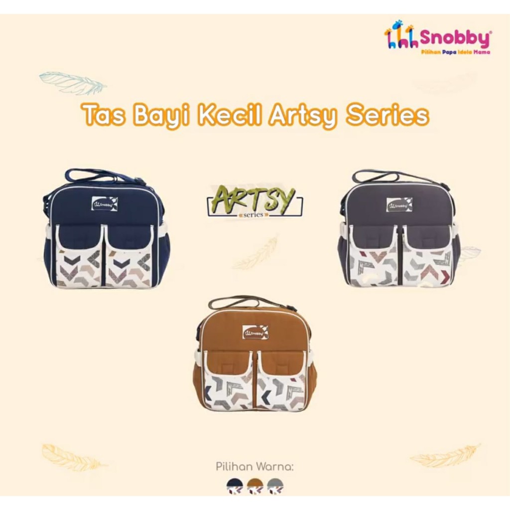 Jual Snobby Tas Bayi Kecil Double Saku Print Artsy Series - TPT 5873 ...