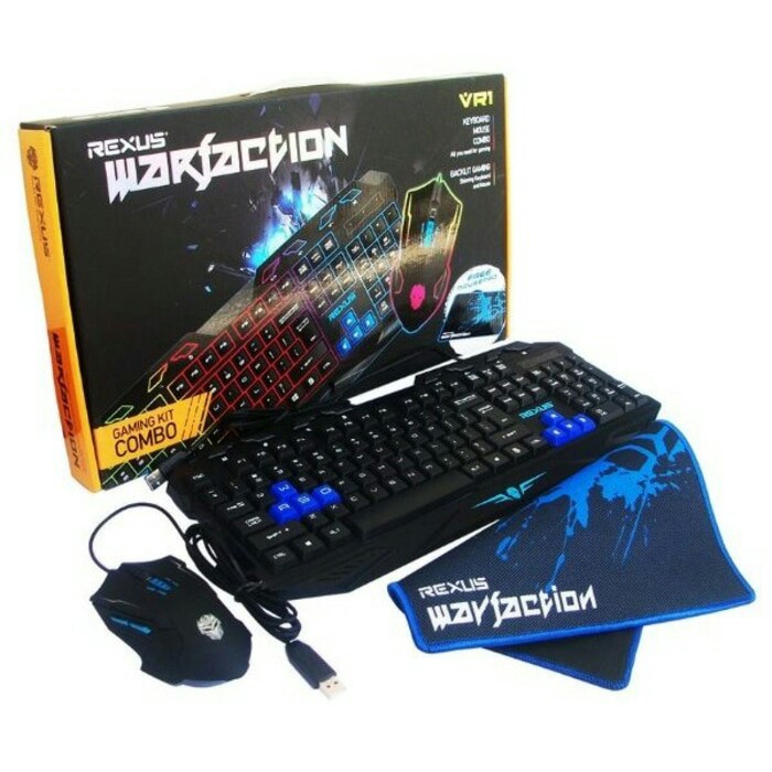 Jual REXUS RX-VR1 Warfaction Paket Gaming Kit Combo Keyboard & Mouse ...
