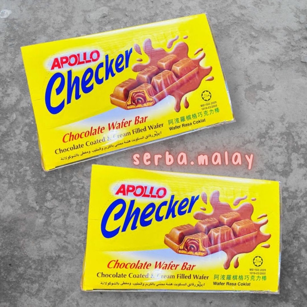Jual Apollo Checker Chocolate Wafer Bar | Apollo Checker Malaysia ...