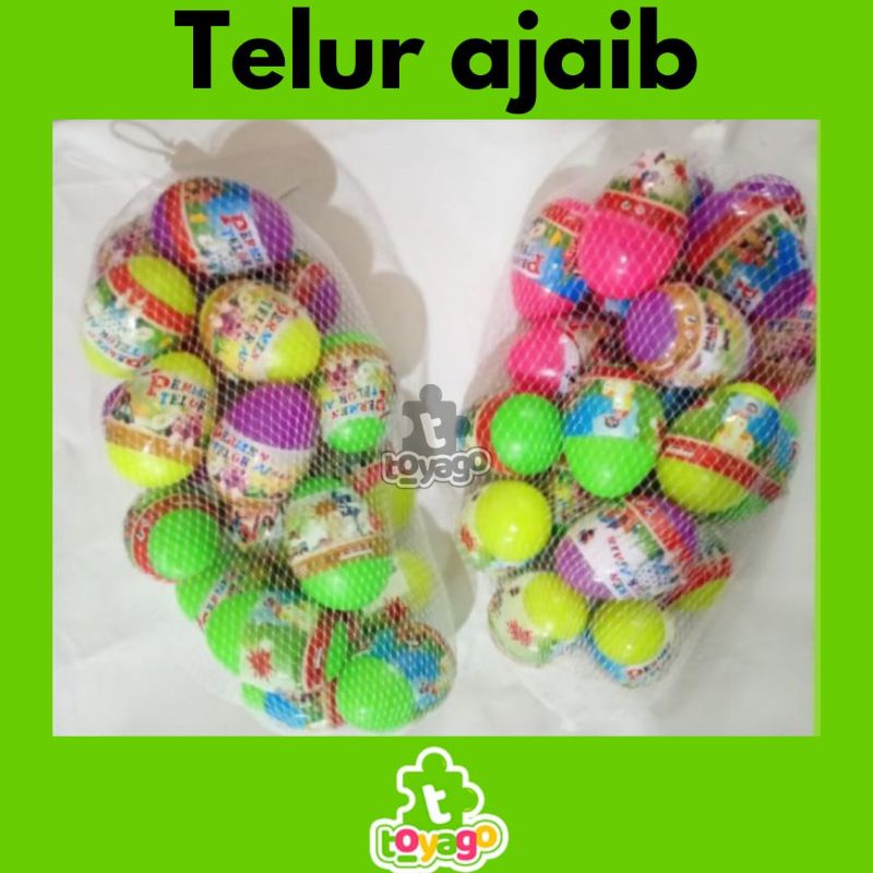 Jual Mainan Telur Ajaib Berhadiah 20pcs Grosir Murah (telur ajaib ...