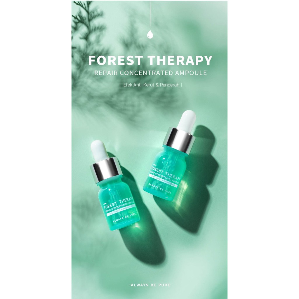 Jual ALWAYS BE PURE - FOREST THERAPY AMPOULE SERUM 12ml | Shopee Indonesia