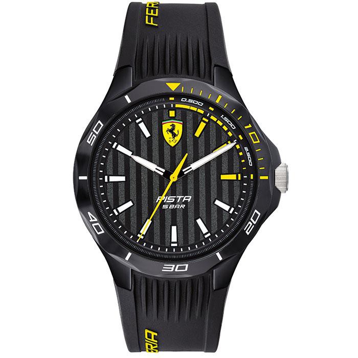 Jual Scuderia Ferrari Pista Black Men's Watch (830782) | Shopee Indonesia