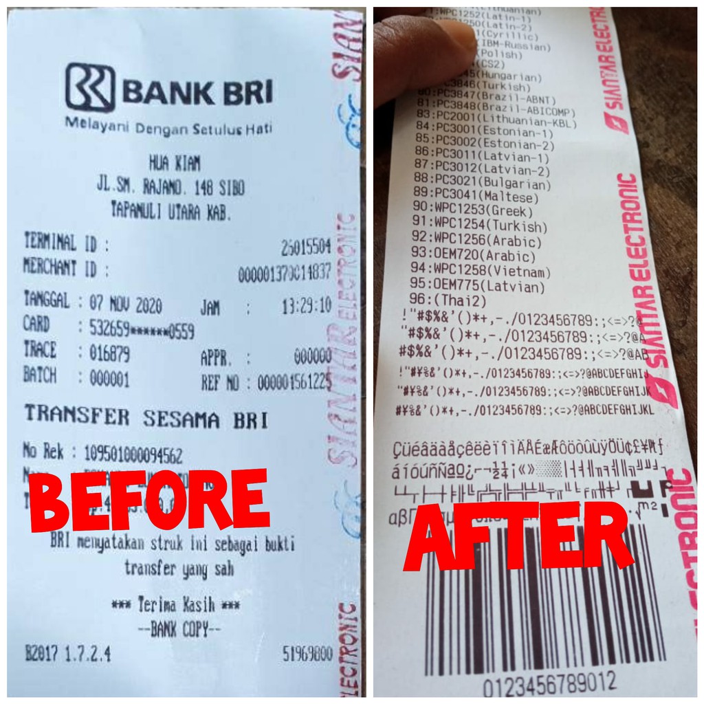 Jual Kertas Struk Thermal EDC Logo Brand Usaha Anda (Custom) Min Order ...