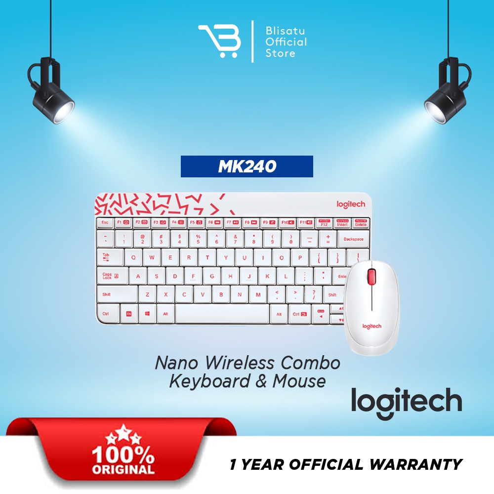 Jual Logitech MK240 Nano Wireless Keyboard and Mouse Combo | Shopee ...
