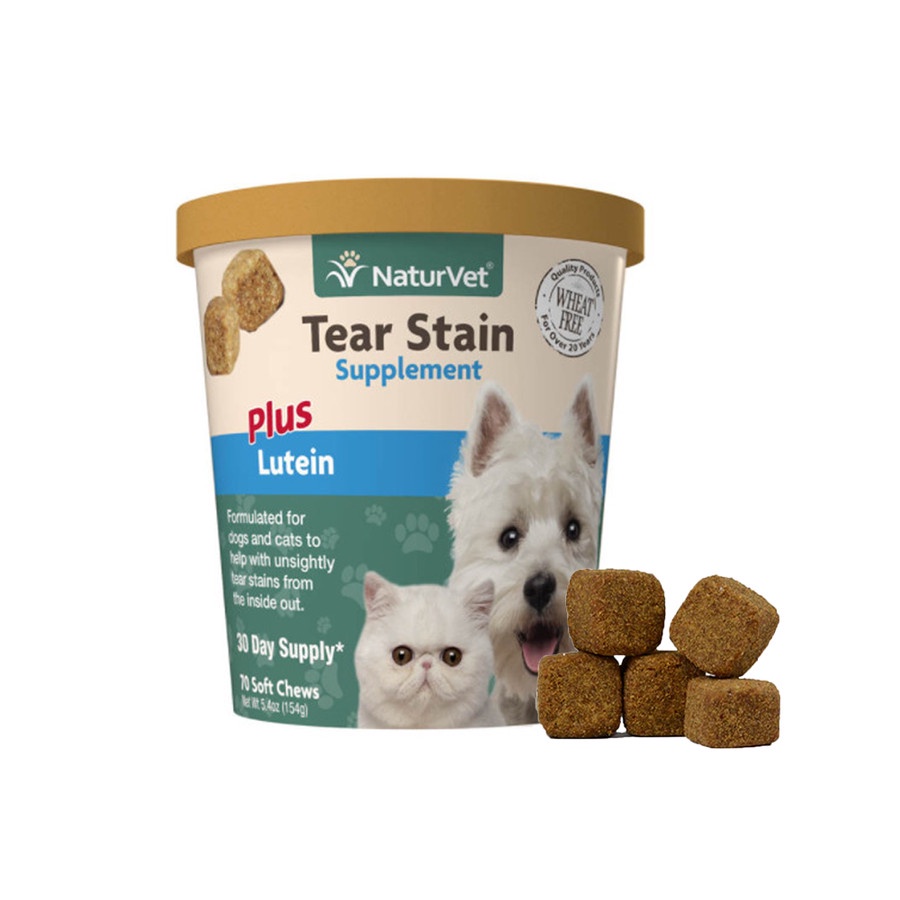 Jual NaturVet Tear Stain Plus Lutein Supplement Soft Chews for ...