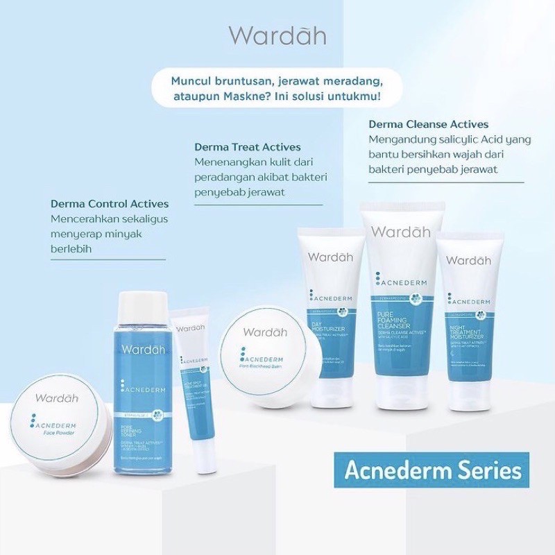 Jual WARDAH ACNEDERM SERIES / ACNE DERM | Shopee Indonesia