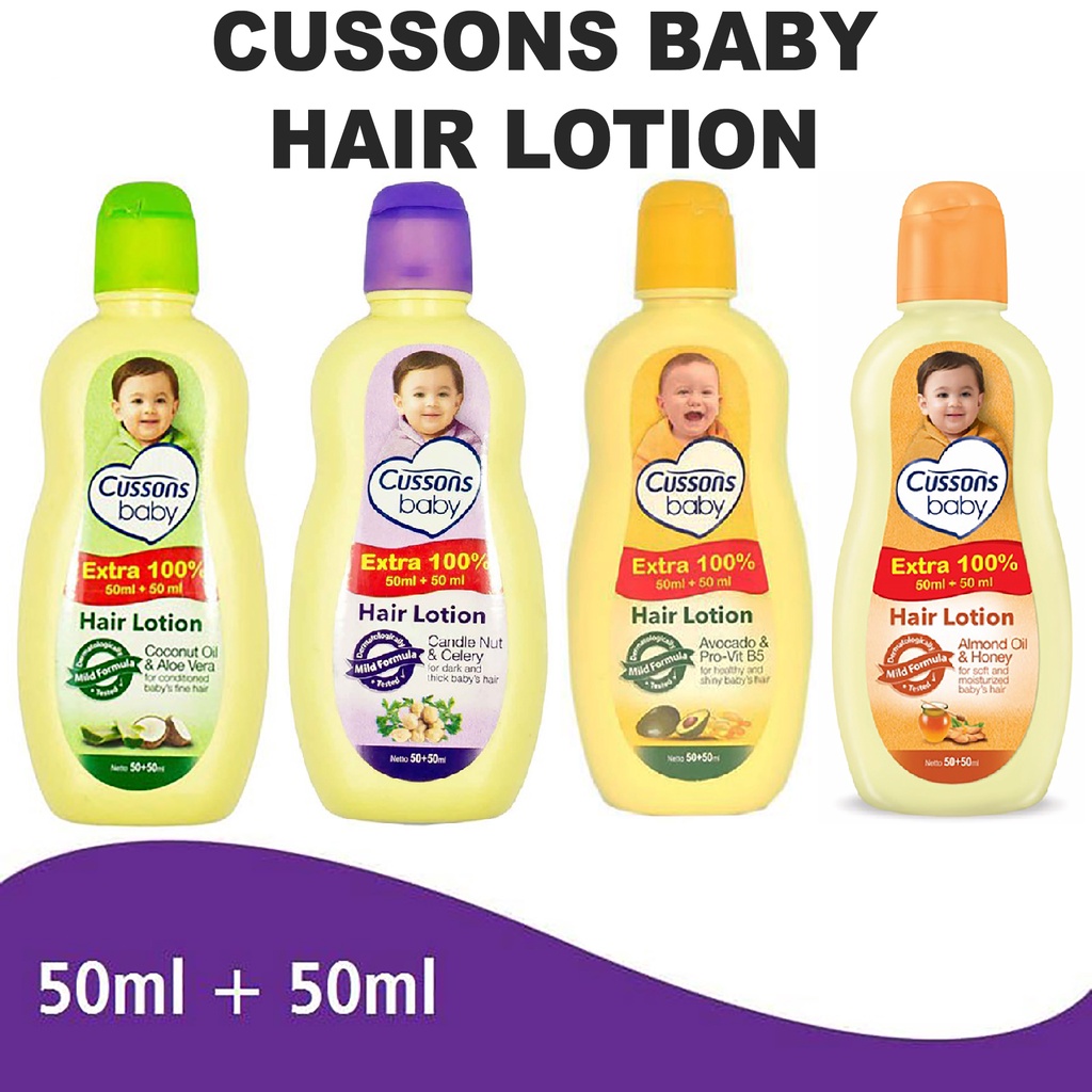 Jual CUSSONS BABY HAIR LOTION 50+50 / 100+100 ML | Shopee Indonesia