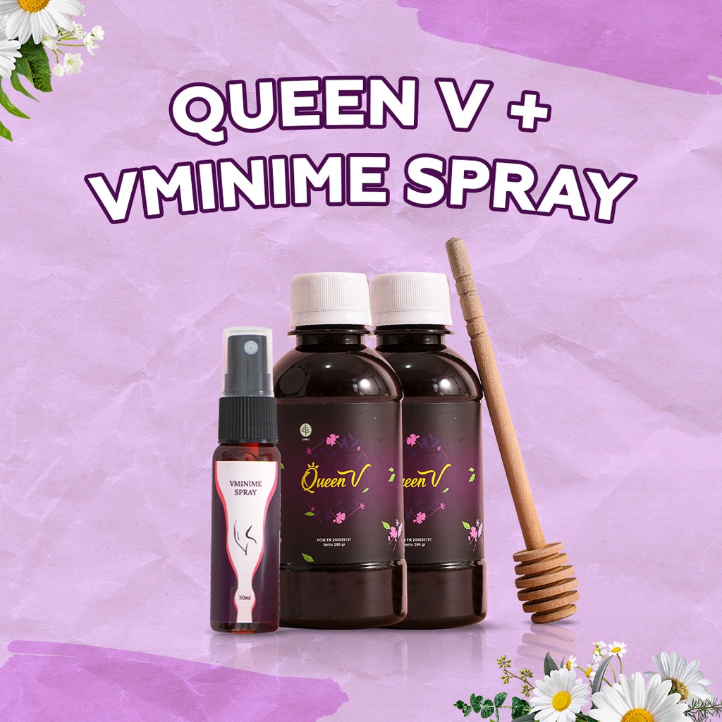 Jual Paket Komplit 1 VMinime + 2 Queen V atasi keputihan gatal dan bau tidak sedap | Shopee ...