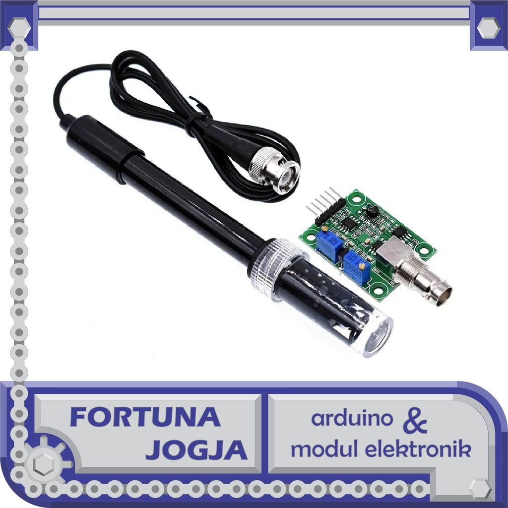 Jual Sensor pH Meter Electrode BNC Connector & Modul pH Meter PH-4502C Alat Ukur pH | Shopee ...