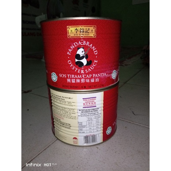 Jual Berat Bersih 2,2kg Saos Atau SosTiram Kaleng Cap Panda product ...