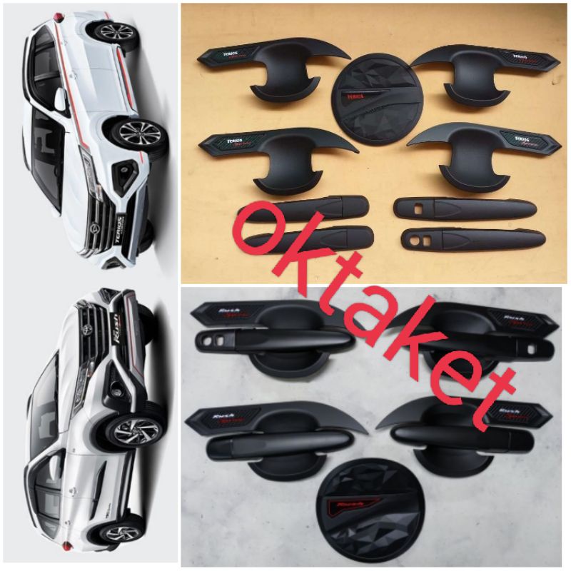 Jual Paket Outer Handle Tank Cover All new Rush Terios 2018 2020 2024 2025 2026 Hitam | Shopee ...