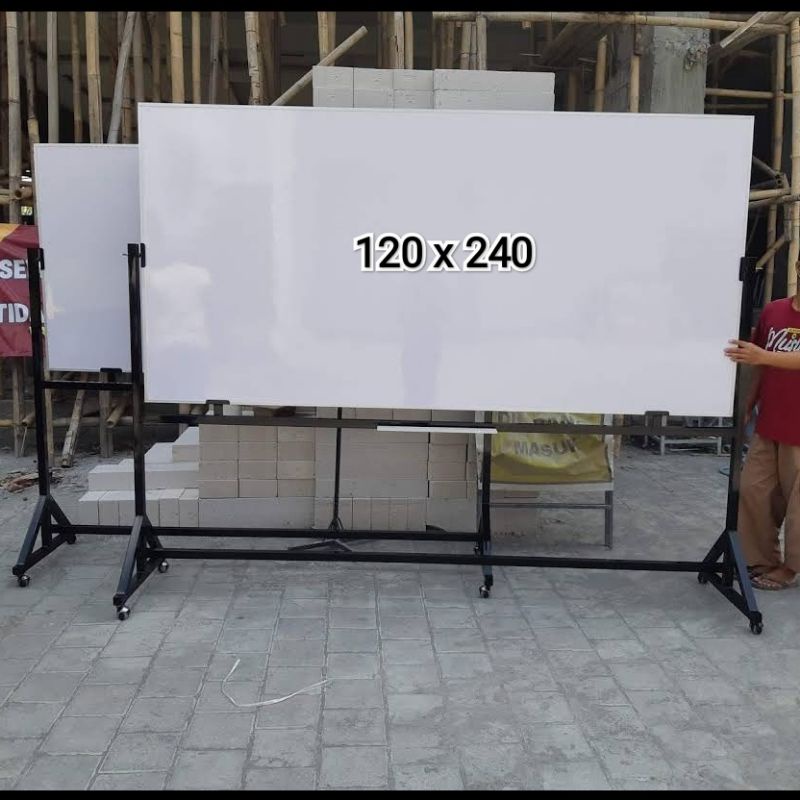 Jual whiteboard sekolah 120 x 240 cm whiteboard kantor | Shopee Indonesia