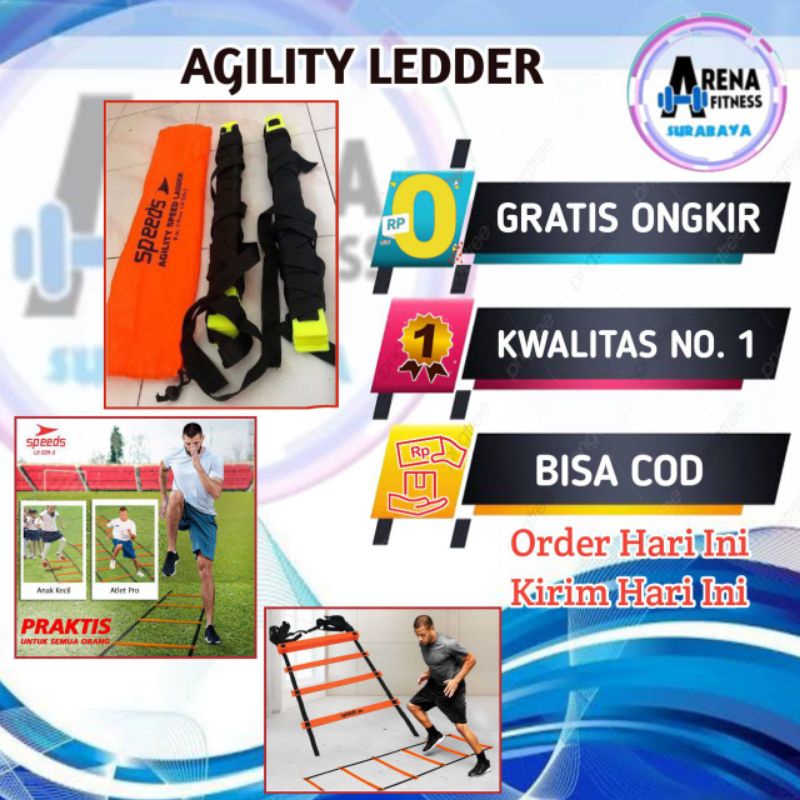 Jual Agility ladder ( 8 Meter) Tangga Kelincahan Paling Murah | Shopee ...
