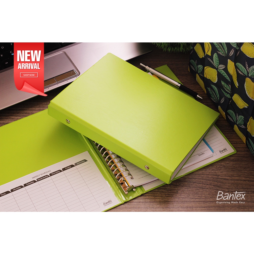 Jual Bantex Binder Note A5 20 Ring Besi Loose Leaf Multiring Binder ...
