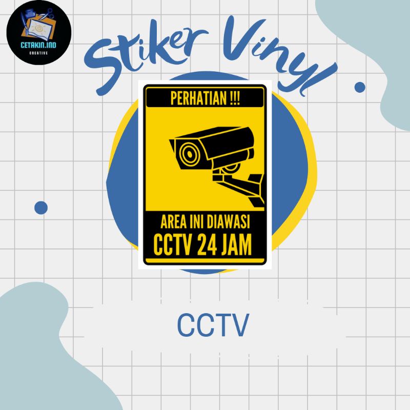 Jual Stiker vinyl cctv | Shopee Indonesia
