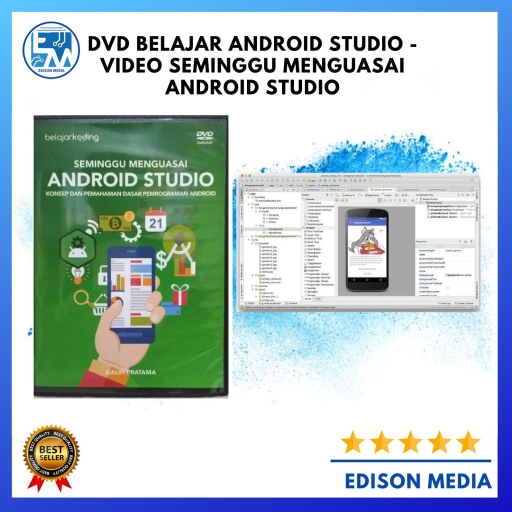 Jual DVD Belajar Android Studio - Video seminggu menguasai android studio | Shopee Indonesia