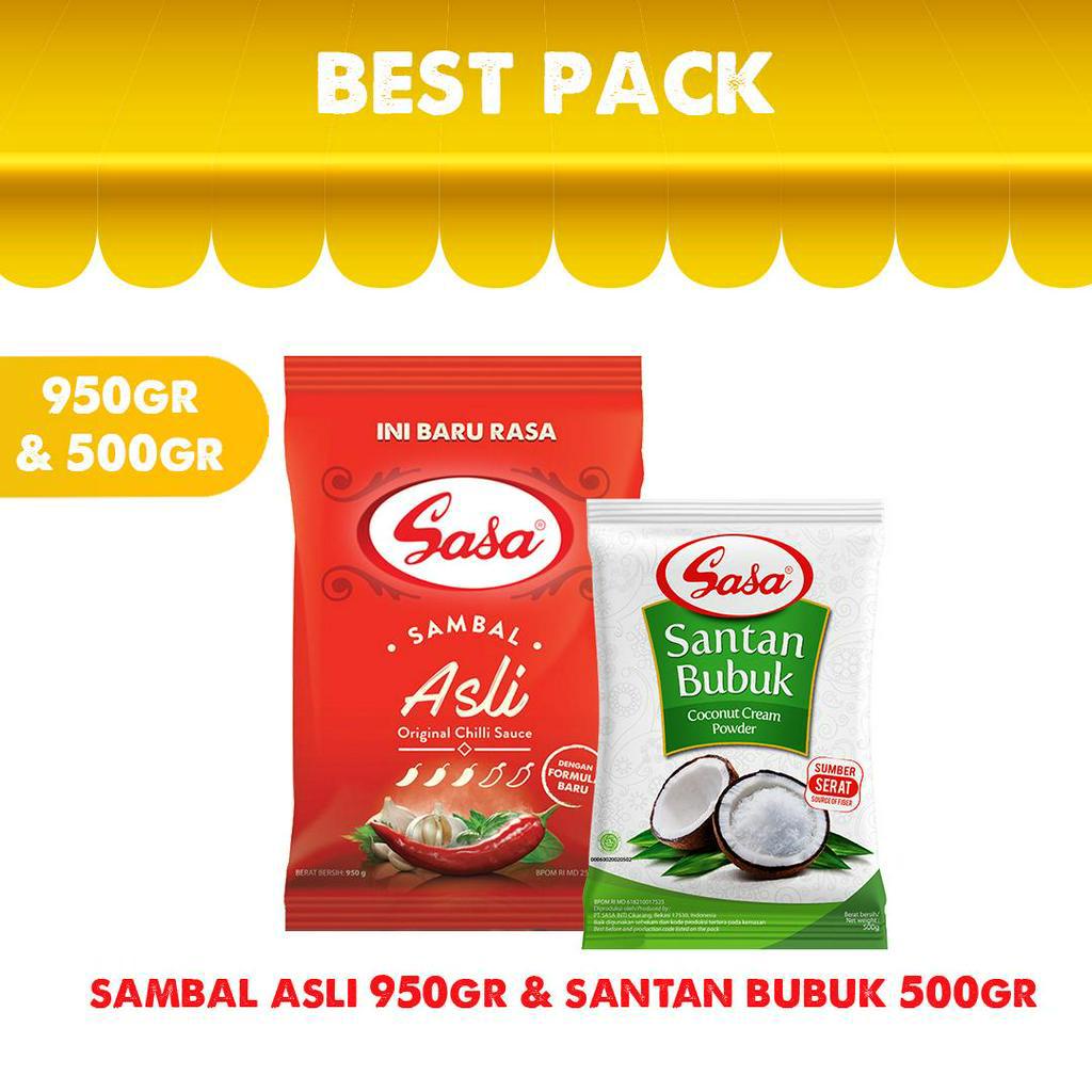 Jual Sasa Sambal Asli 950 gr + Santan Bubuk 500 gr | Shopee Indonesia