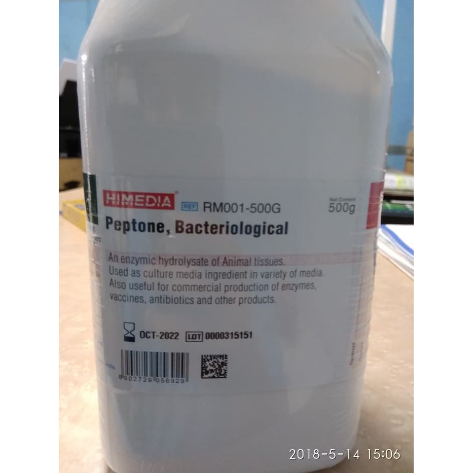 Jual Peptone, Bacteriological Himedia (RM001-500G) | Shopee Indonesia