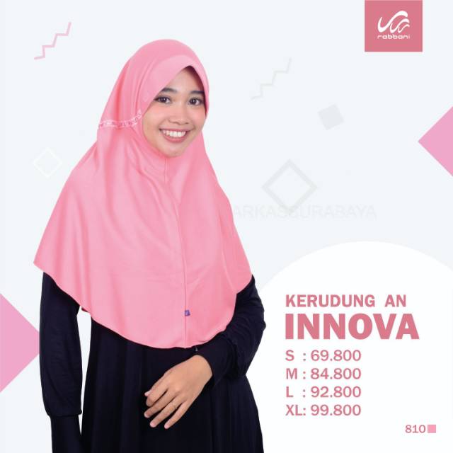 Jual KERUDUNG INSTAN AN INNOVA RABBANI PART 1 PITA LUAR | Shopee Indonesia