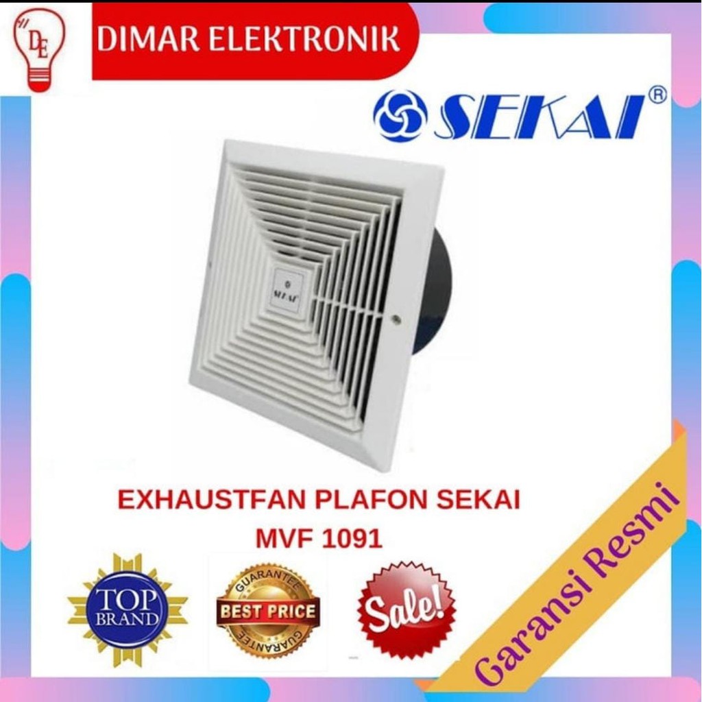 Jual Exhaust Fan Sekai Plafon MVF 1091 (10 inch) | Shopee Indonesia