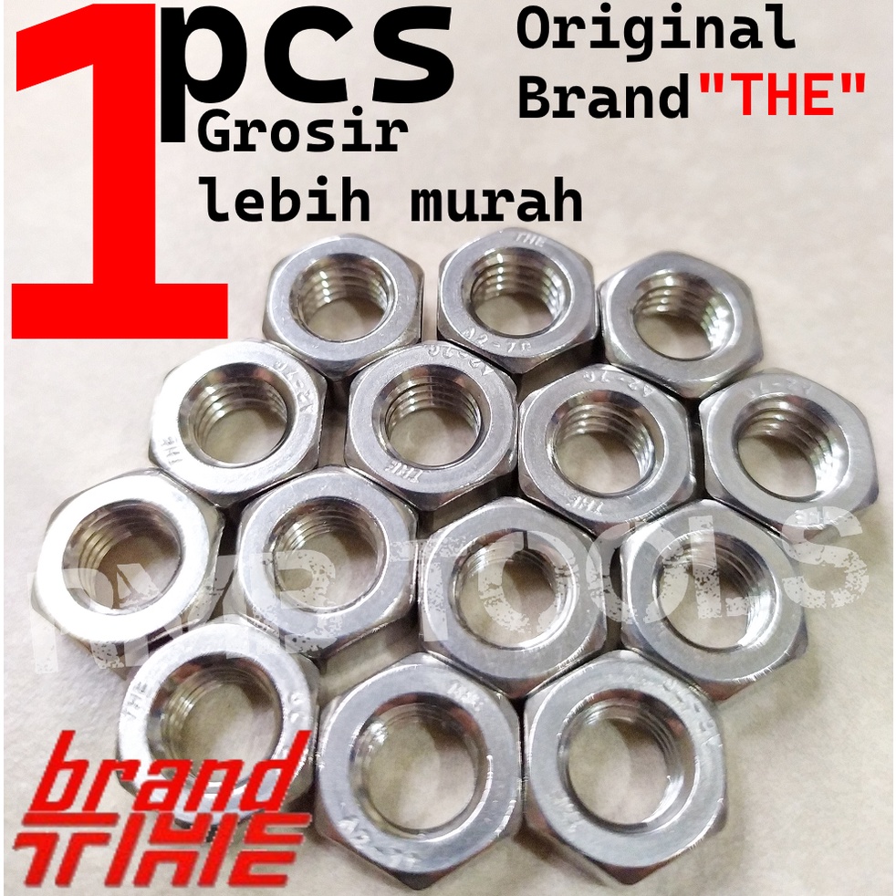 Jual MUR HEX M8 STAINLESS STEEL SUS 304 GRADE 304 BRAND THE PITCH 1 ...