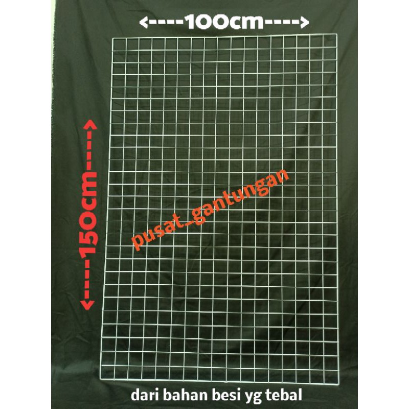 Jual ram jaring besi 100x150 coating putih/tanpa bingkai | Shopee Indonesia