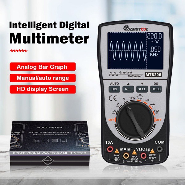 Jual (READY) Multimeter MUSTOOL MT8206 Professional Handheld LED ...