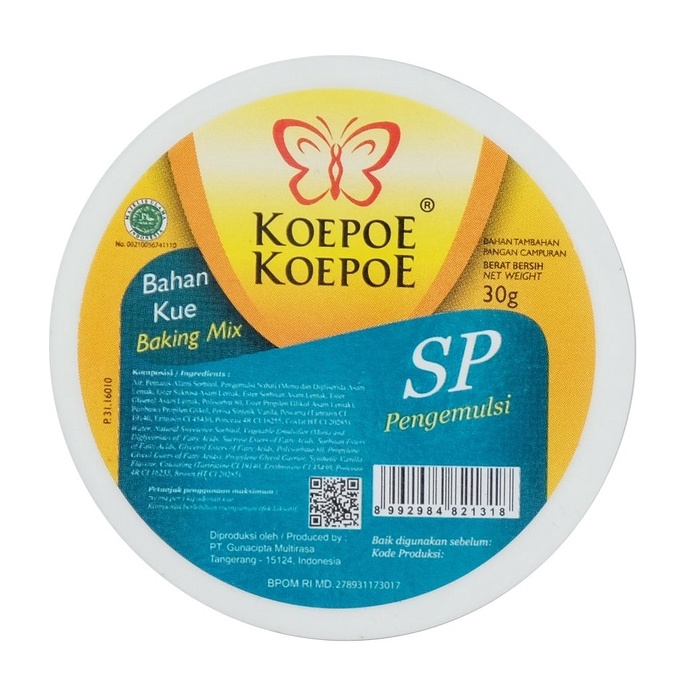 Jual Koepoe SP 30gr Pengemulsi Kue - Koepoe-Koepoe Pengembang Bolu ...