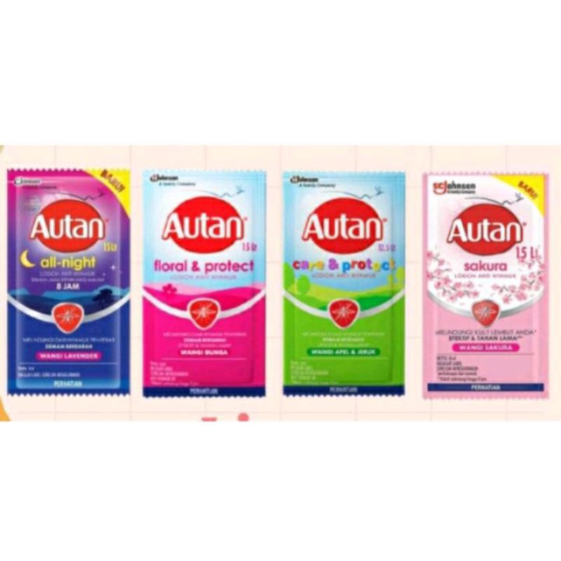 Jual autan sachet lotion anti nyamuk 6ml*12 | Shopee Indonesia