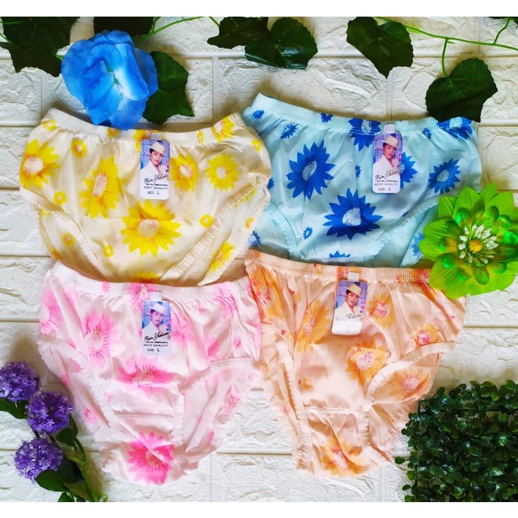 Jual CD Celana Dalam Wanita Dewasa motif Bunga | isi 12 PCS | Size M-L ...
