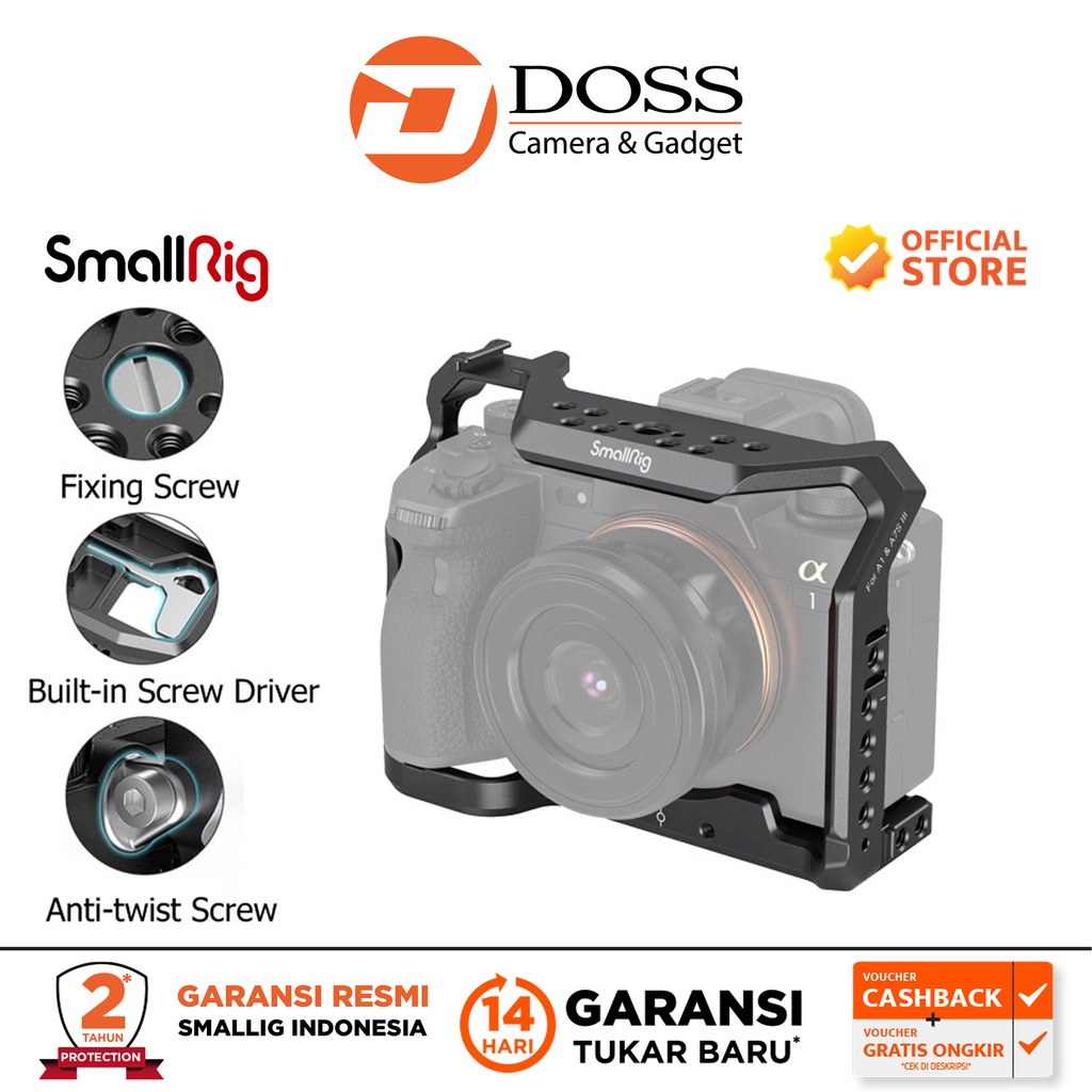 Jual SmallRig 3241 Full Cage for Sony Alpha 1 (A1) and Alpha 7S III | Shopee Indonesia