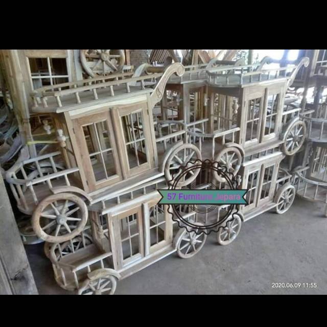 Jual Troli meja dorong jati jati - Meja roda rumah makan/ restoran ...