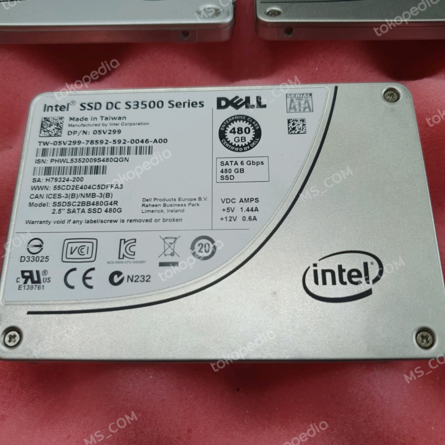 Jual INTEL SSD DC S3500 SERIES DELL 480GB SATA 6GBPS COCOK BUAT SERVER ...