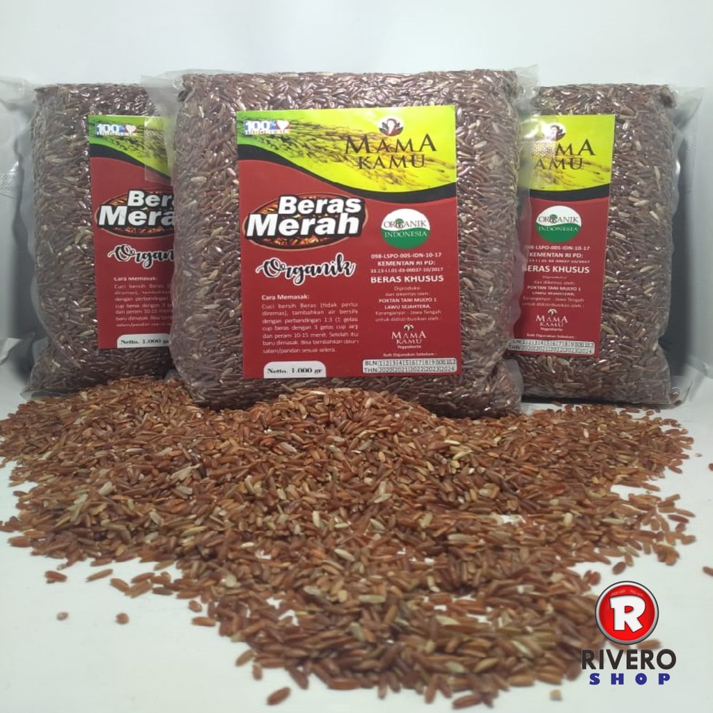 Jual Beras Merah Organik 1Kg | Shopee Indonesia